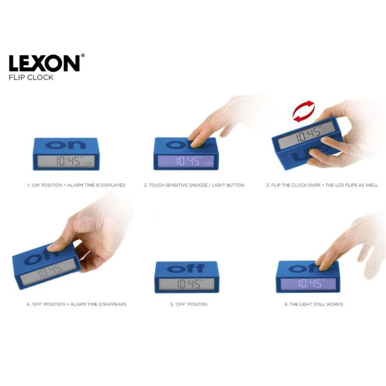 Lexon Flip Travel Black - Make Designed Objects