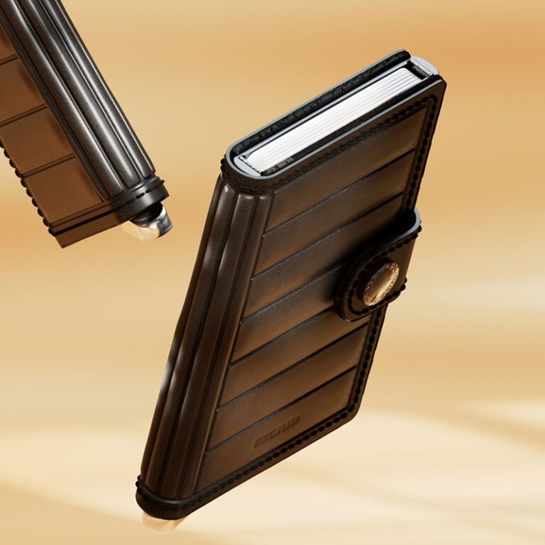 Secrid Wallet Mini Black Emboss Lines - Make Designed Objects
