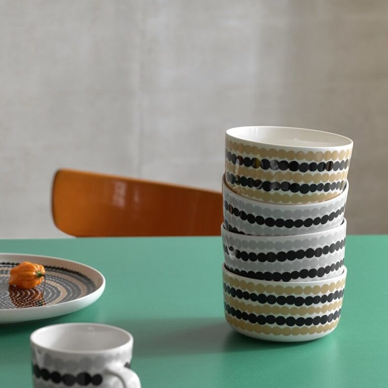 Marimekko Bowl Rasymatto Grey 500ml - Make Designed Objects