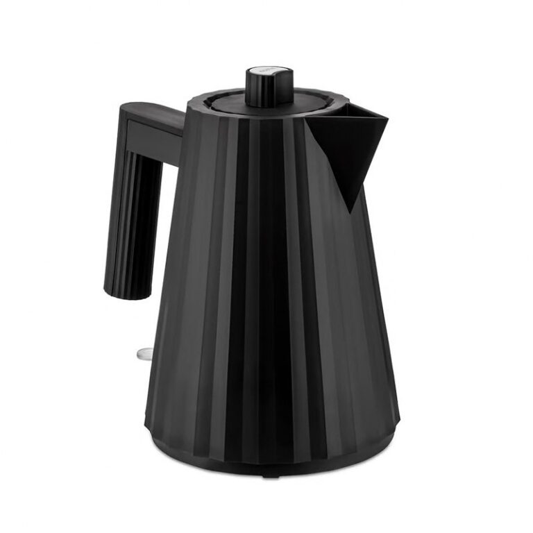 Alessi Plisse Electric Kettle Black 1l - Make Designed Objects