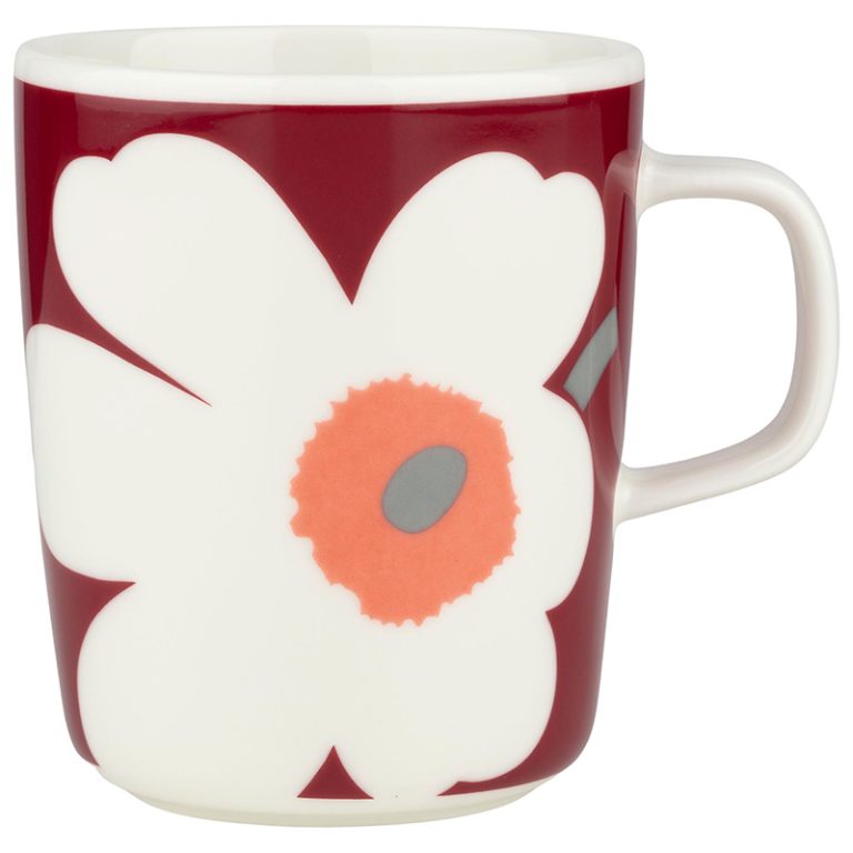 Marimekko Mug Unikko Anniversary Cherry - Make Designed Objects