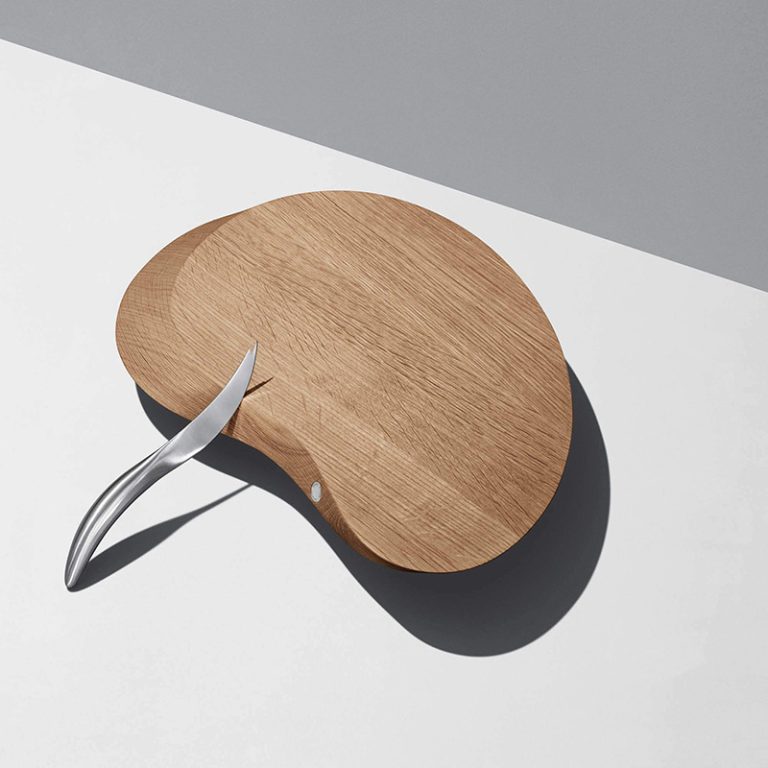 Georg Jensen Forma Cheeseboard & Knife - Make Designed Objects