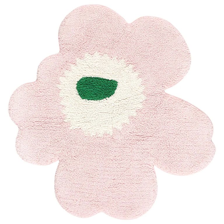 Marimekko Bath Mat Unikko Pink - Make Designed Objects