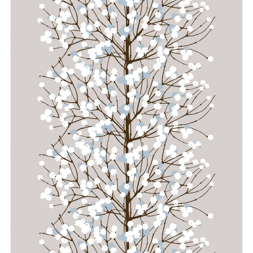 Marimekko Fabric - Lumimarja Beige - Make Designed Objects